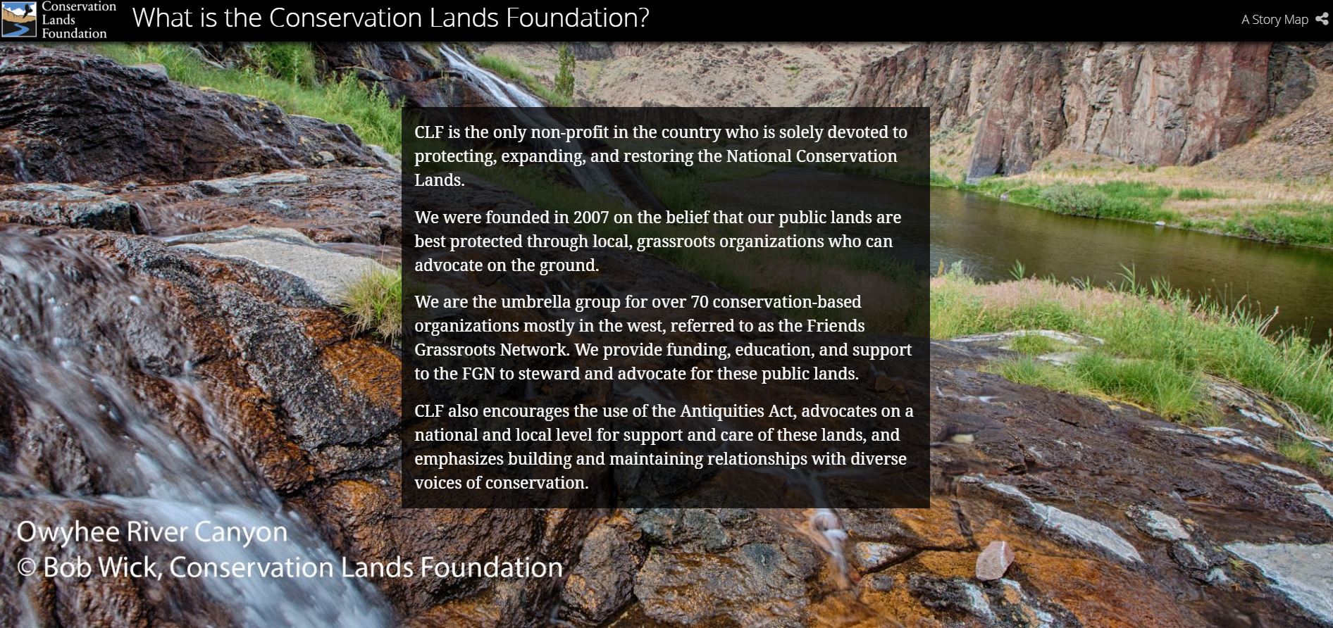 Volunteers Support Friends of the Conservation Lands Foundation - GISCorps